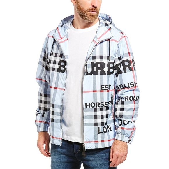 Burberry | Jackets & Coats | Burberry Mens Horseferry Check Jacket Blue ...